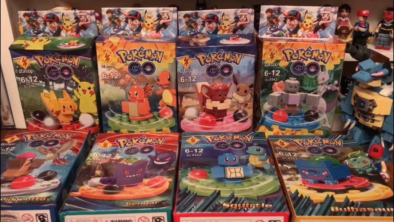 Lego bootleg Pokémon Go spinning model set from SL Toys. - YouTube
