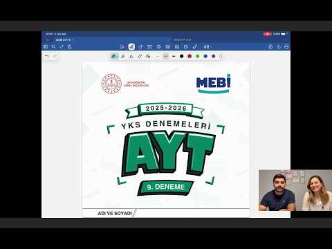 MEBİ AYT-9 (2025/2026) Matematik Çözümleri (Tamamı) + PDF
