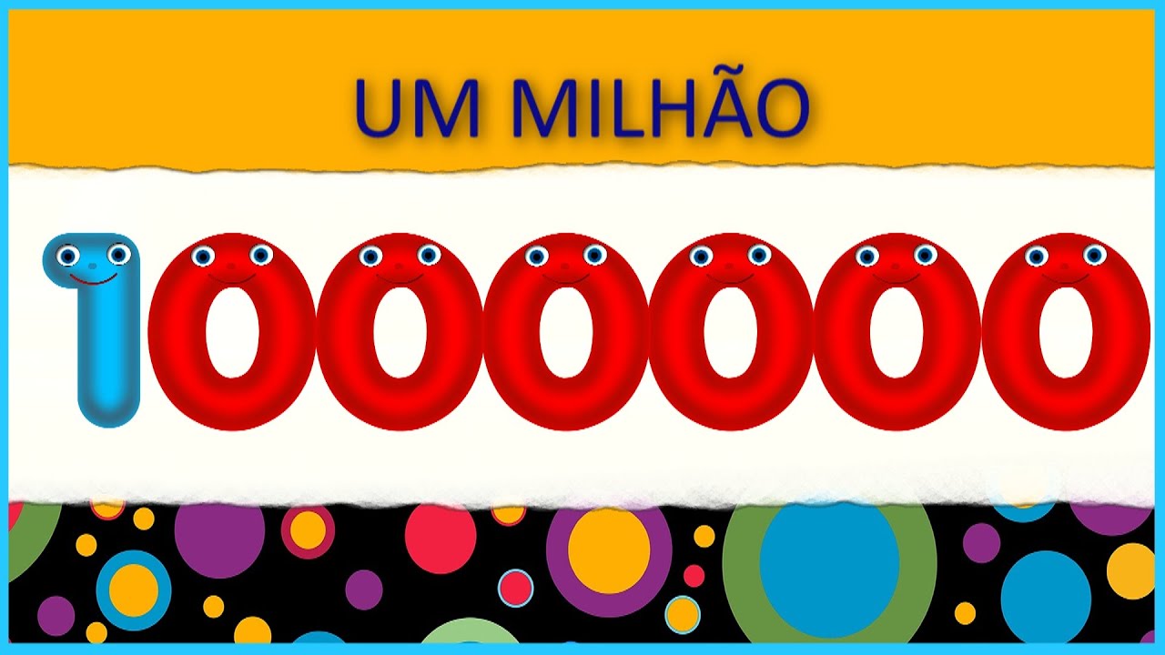 [558] Aprenda a contar os Números de 1 a 1000000 com voz | coloridos 3D ...