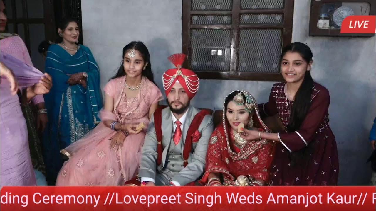 ️Live ️ Wedding Ceremony ️ Lovepreet Singh weds Amanjot Kaur// Rajan Studio Dall m.9915366813 ...
