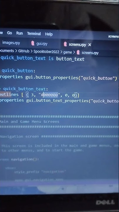 Renpy: Quick menu onde mexer? - YouTube