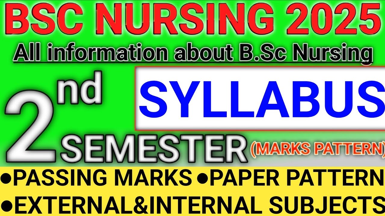 ABVMU NEW UPDATE BSC NURSING 2ND SEMESTER SYLLABUS | MARKS PATTERN ...