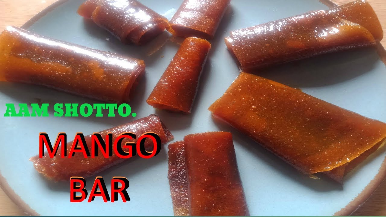 কাঁচা আমের আমসত্ত্ব । রোদ বা রোদ ছাড়া সহজে বানানো যায় । RAW MANGO BAR ...