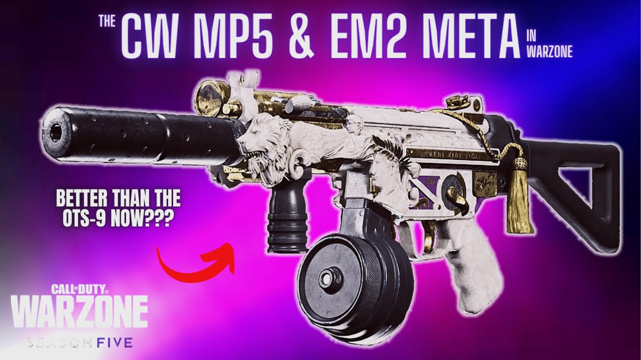 The CW MP5 + EM2 META in Warzone (Best CW MP5 & EM2 Class Setup) - YouTube