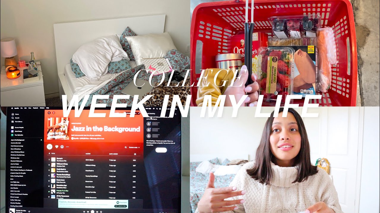 COLLEGE WEEK IN MY LIFE: senior year, productive, weekly routine - YouTube
