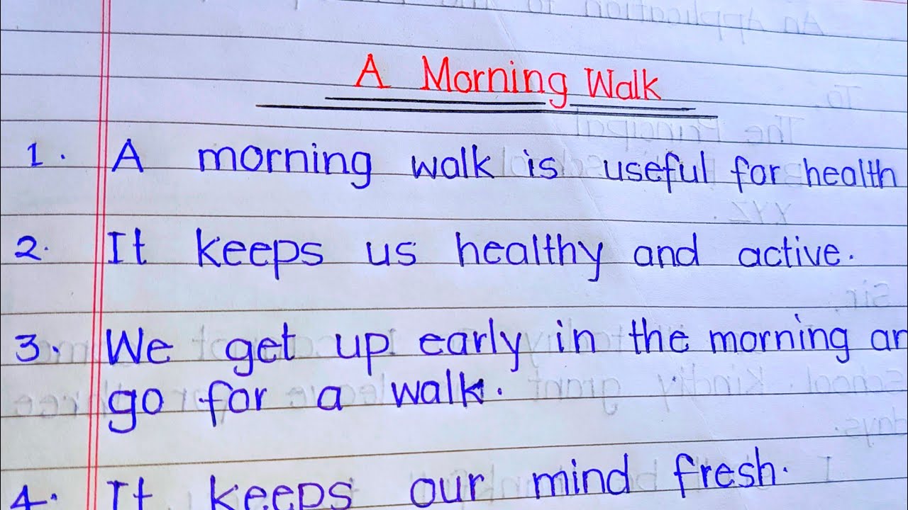 15 lines on A Morning Walk in English | 15 lines essay on a morning ...