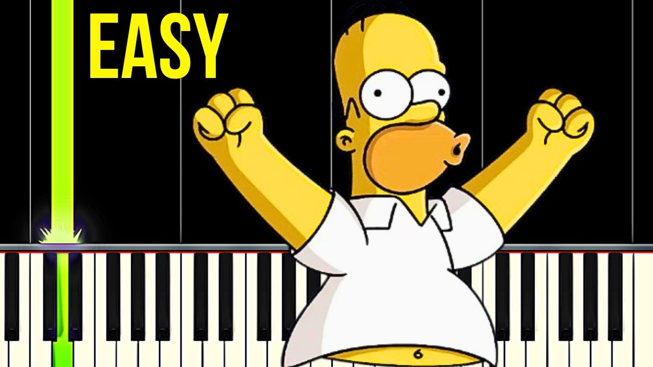 The Simpsons Theme - Easy Piano Tutorial For Beginners - Learn to play ...