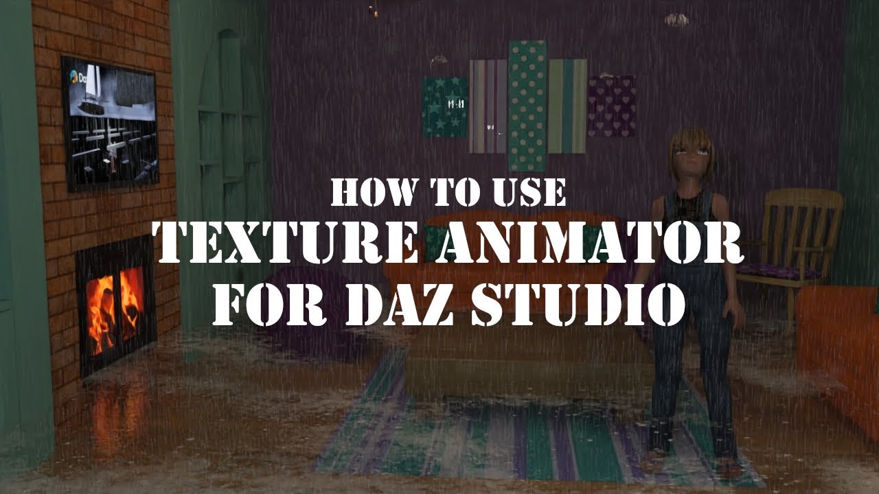 How to use Texture Animator for Daz Studio - YouTube