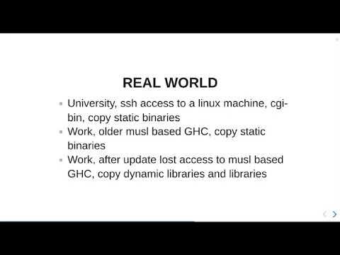 Haskell Deployment: What works, what doesn't and what makes you cry! - YouTube