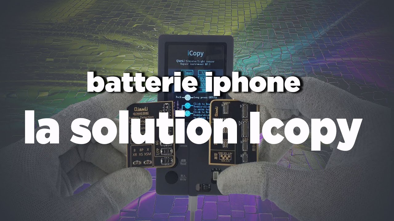 Solution Icopy pour les batteries d'iphones - Pieces2mobile - YouTube