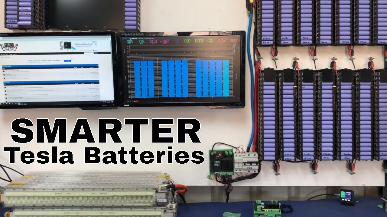 Installing a Batrium Watchmon Plus BMS to a pair of Tesla battery packs ...