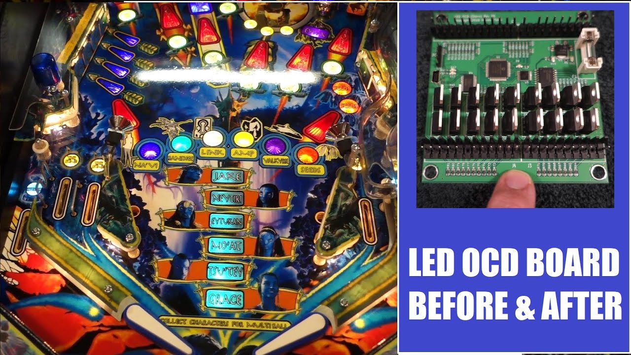 LED OCD board install in my Stern Avatar - YouTube