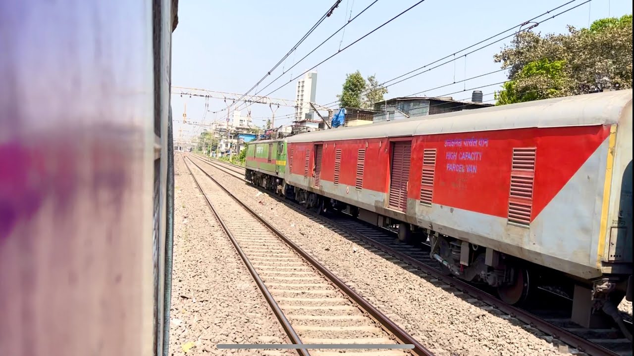 Race Between Mumbai Local Train and Konark Express - YouTube