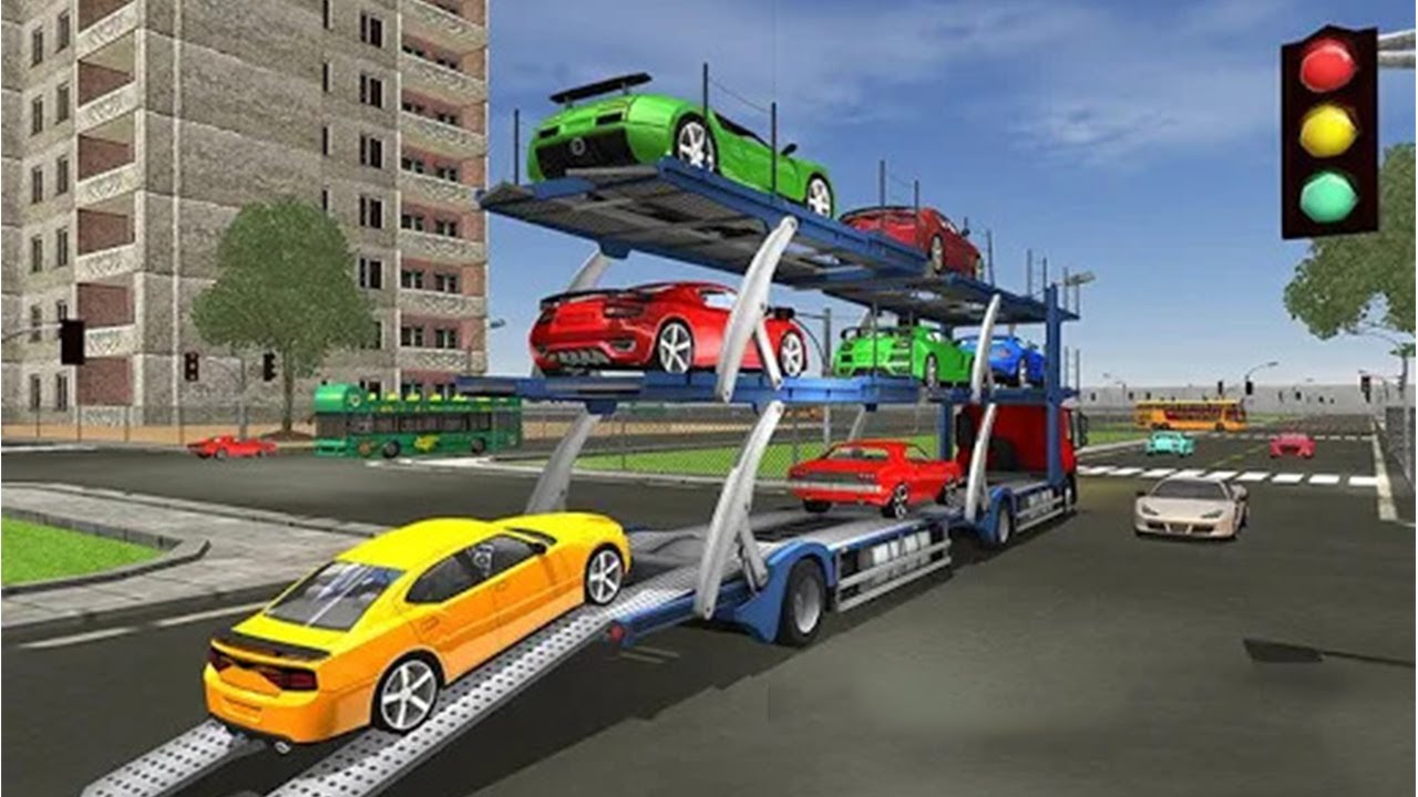 Modern Car Transporter Games 2020 । Truck drive For Car Transport Game ...