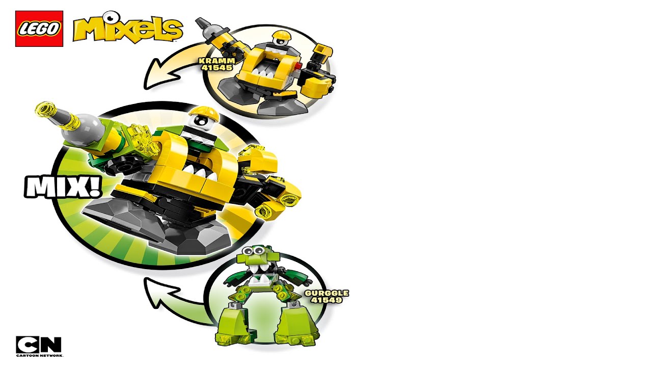 LEGO Instructions - Mixels - Kramm + Gurggle - Mix! (Series 6) - YouTube