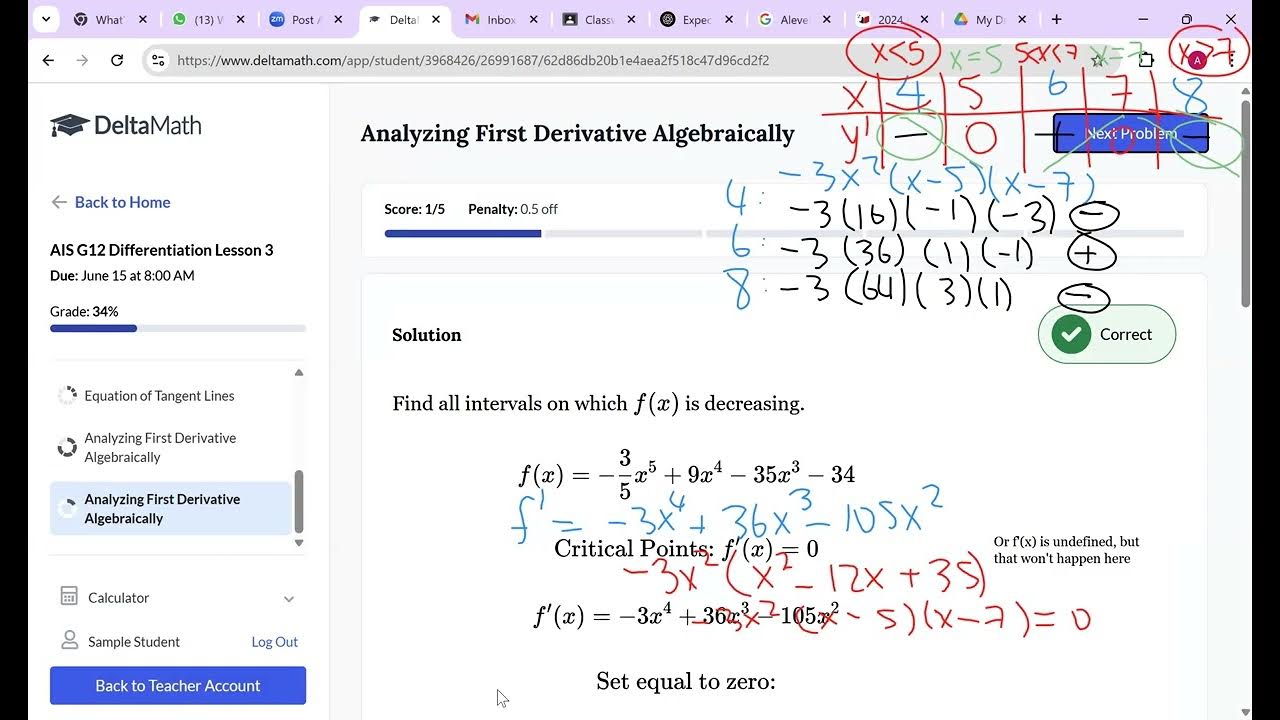 Intervals of increase and decrease - YouTube