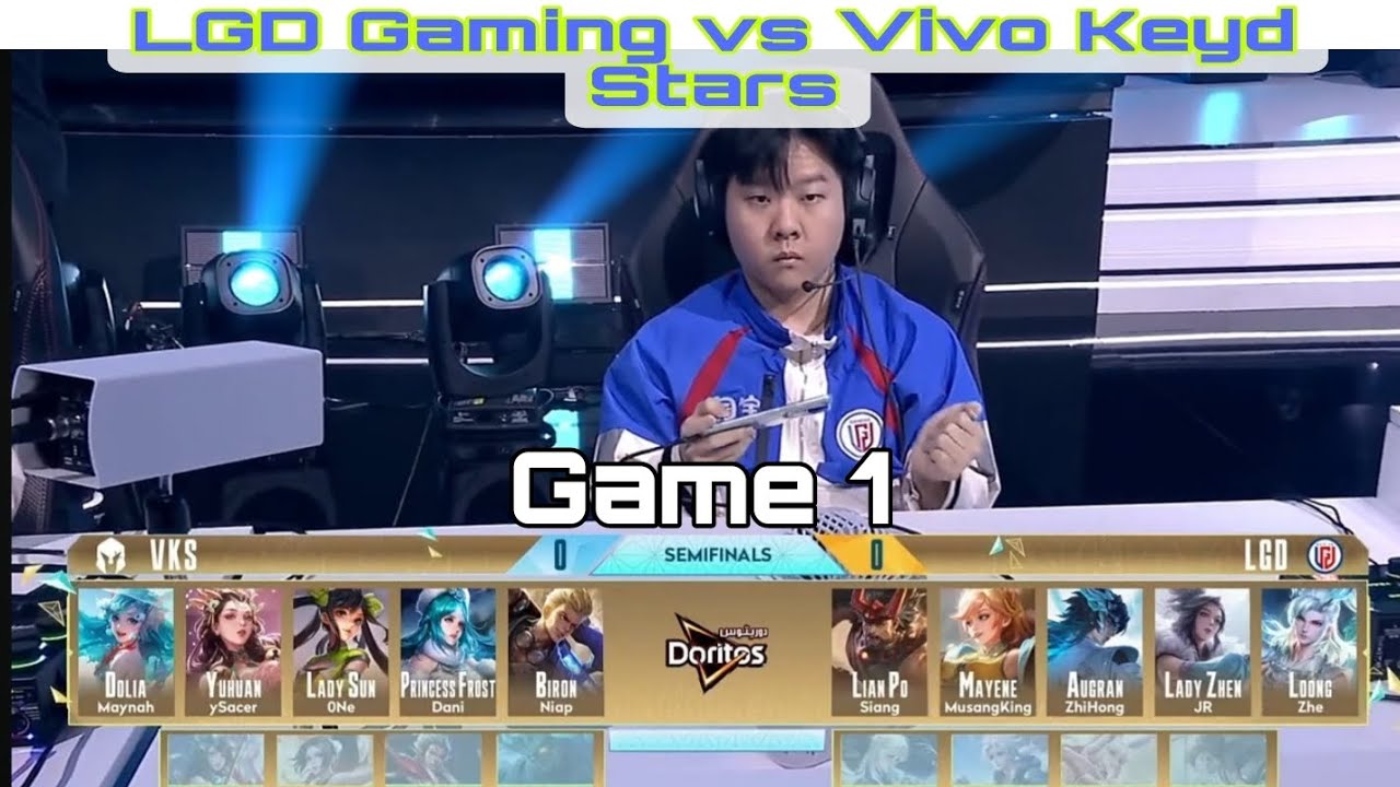 Semi Finals LGD Gaming vs Vivo Keyd Stars Game 1 Hok x EWC - YouTube