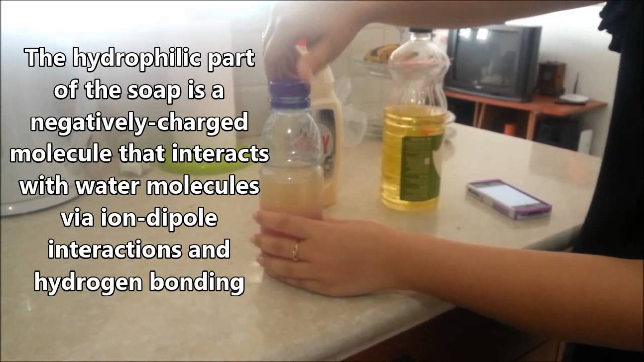 Emulsion using soap - YouTube