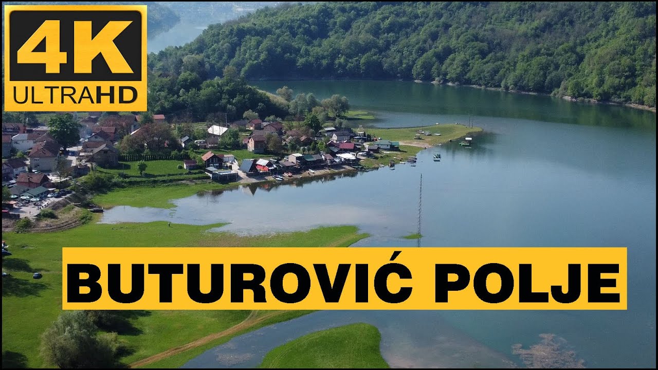 4K Dron.Vašar Buturović Polje. Ušće Neretvice u Neretvu. - YouTube