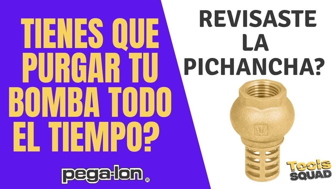 Tienes que purgar tu bomba todo el tiempo? Posiblemente es la Pichancha ...