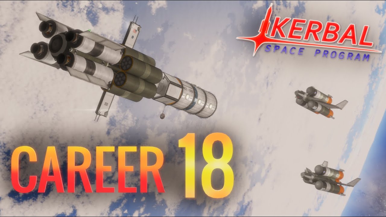 KSP STAR DRAGON SSTO AND USS ENTERPRISE UPDATE | Career 18 KSP - YouTube