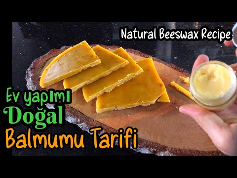 DOĞAL BALMUMU NASIL YAPILIR Ev Yapımı Balmumu Tarifi / Natural Beeswax Recipe