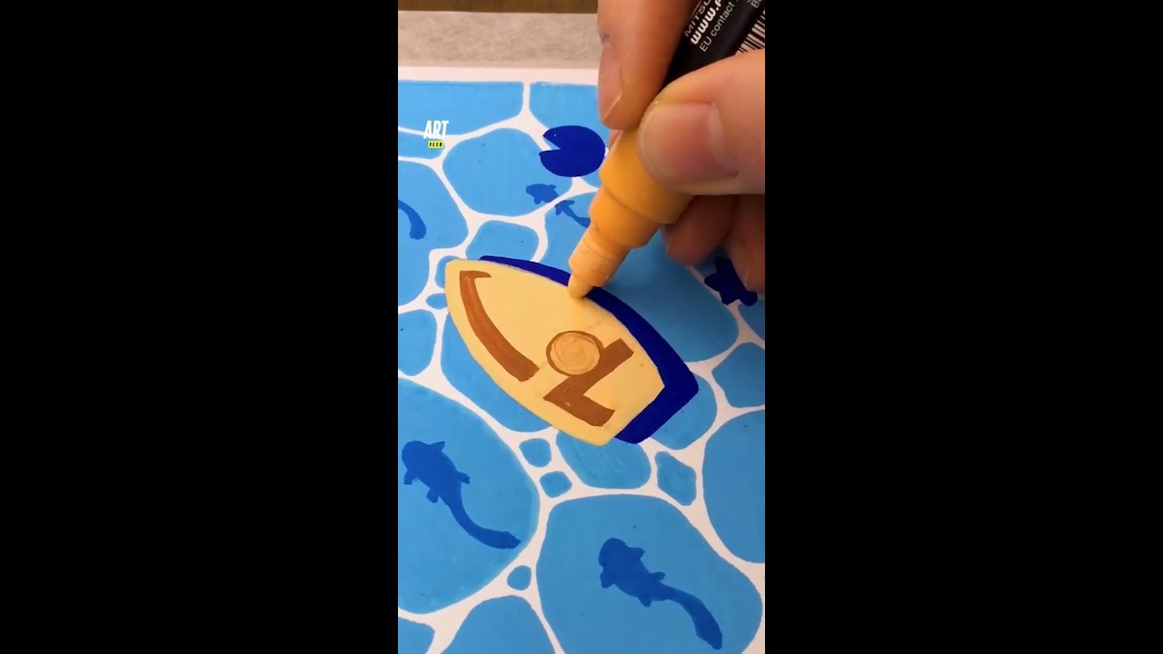 Oceanic Art with POSCA & @artroomoff - YouTube