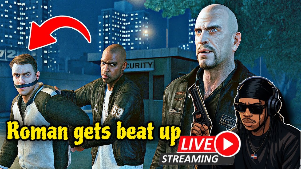 GTA 4 : ROMAN GETS BEAT UP NIKO SAVES HIM - YouTube