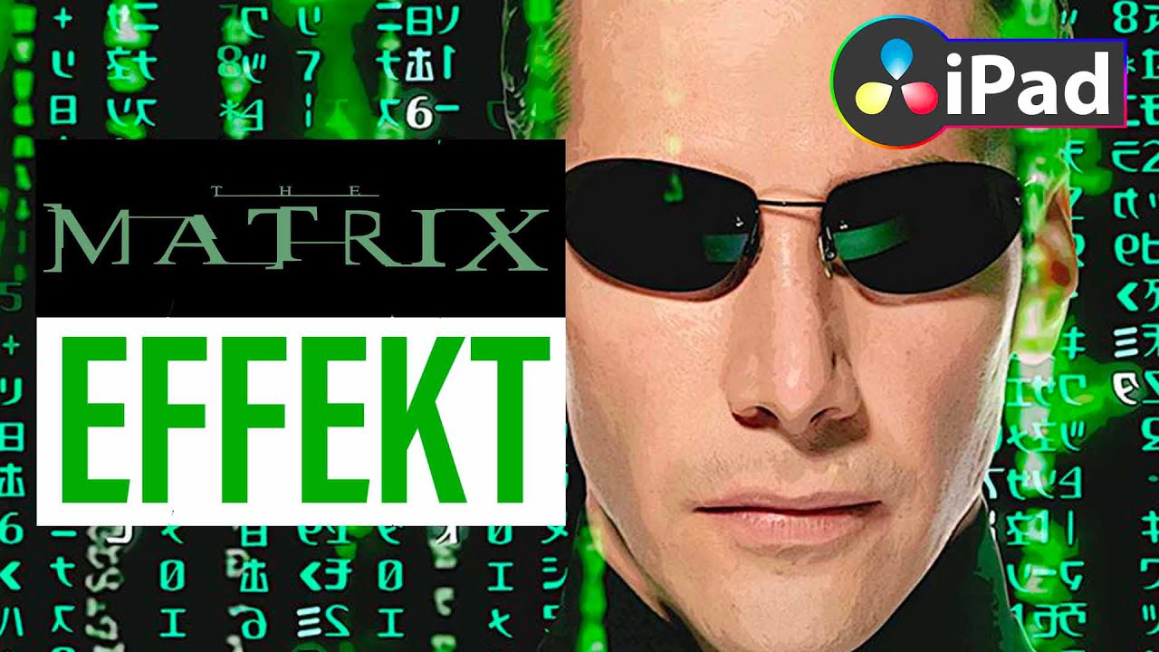 So erstellst du den Matrix Effekt in DaVinci Resolve iPad! - YouTube