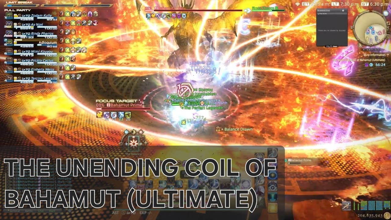 Final Fantasy XIV: ShadowBringers UCoB Clear 5.3 (Bahamut Ultimate ...