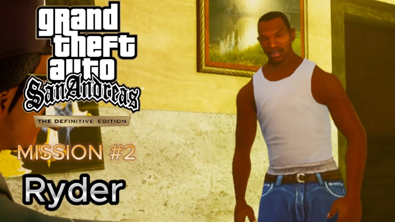 GTA San Andreas Definitive Edition - MISSION #2 - Ryder - YouTube