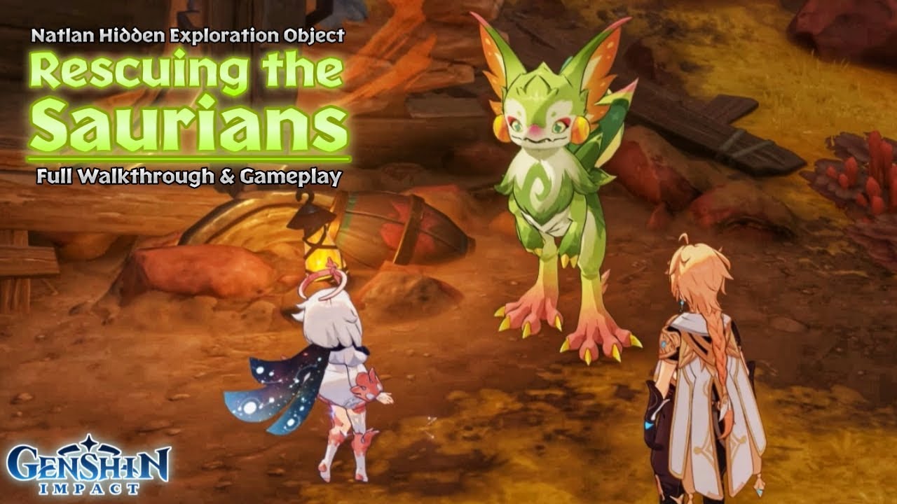 Rescuing the Saurians - Natlan Hidden Exploration Object Walkthrough ...