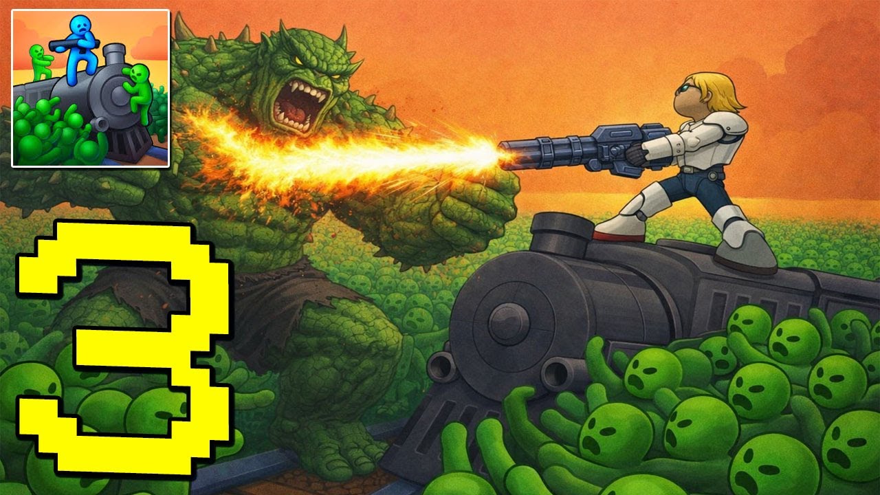 Train defense - Gameplay Walkthrough Part 3 - Shooting, Zombie defense ...