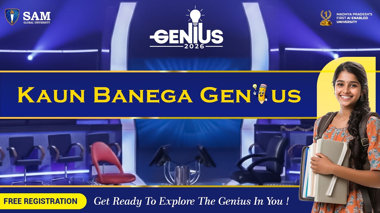 SAM Genius 2026 Scholarship Exam | FREE Registration for Class 11th ...