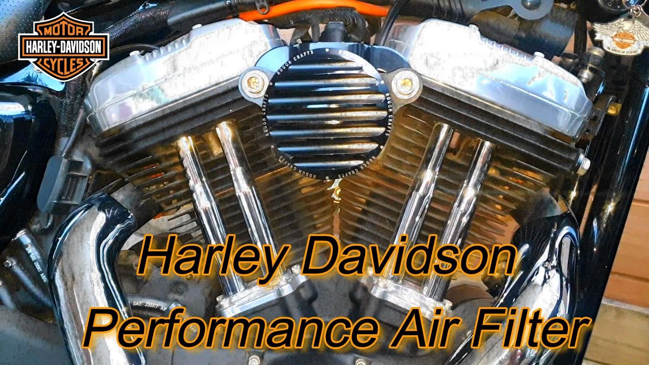 Harley Davidson Custom Performance Air Filter Rough Crafts - YouTube
