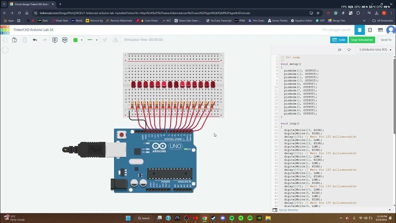 TinkerCAD Arduino Project | Ryan Leo - YouTube