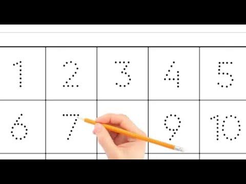 Learn 123 | How to write 1-10 numbers| dotted line 123 | Learn with ...