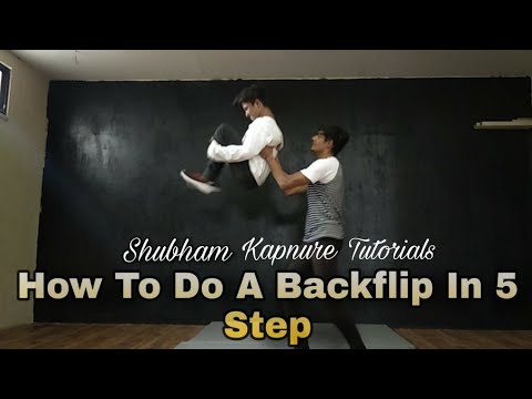 How To Do A Backflip In 5 Step - YouTube