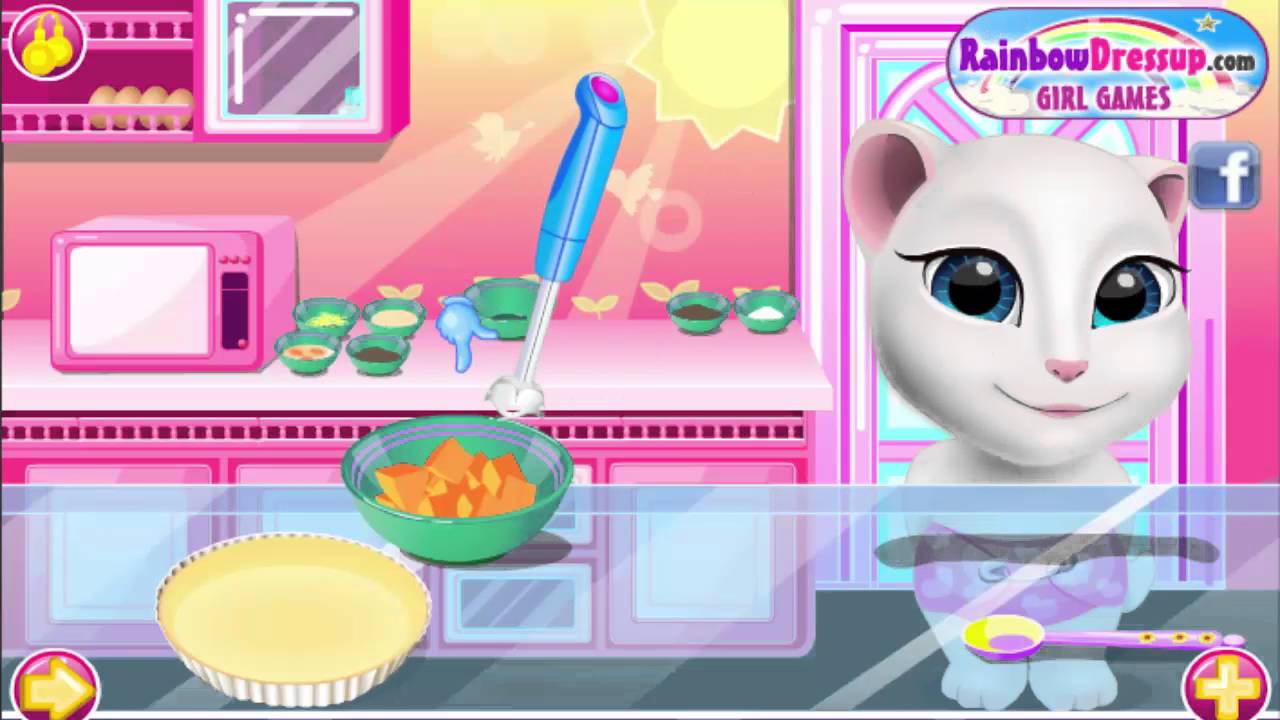 Talking Angela Cooking Session | New Game for Little Kids - YouTube