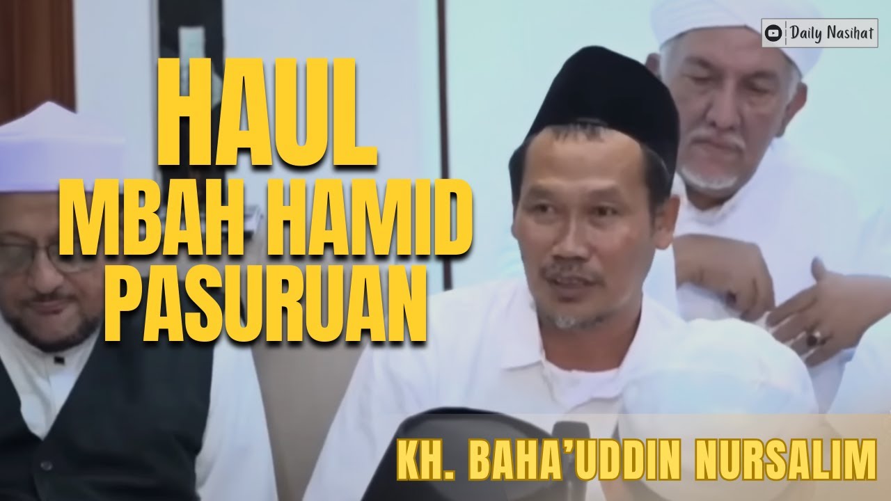 GUS BAHA NGAJI DI DEPAN PARA HABAIB DI HAUL KIYAI HAMID PASURUAN ...