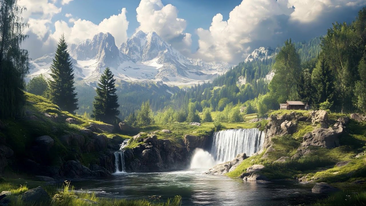 Infinite Flow | Piano and Stream Ambiance for Peaceful Evenings - YouTube