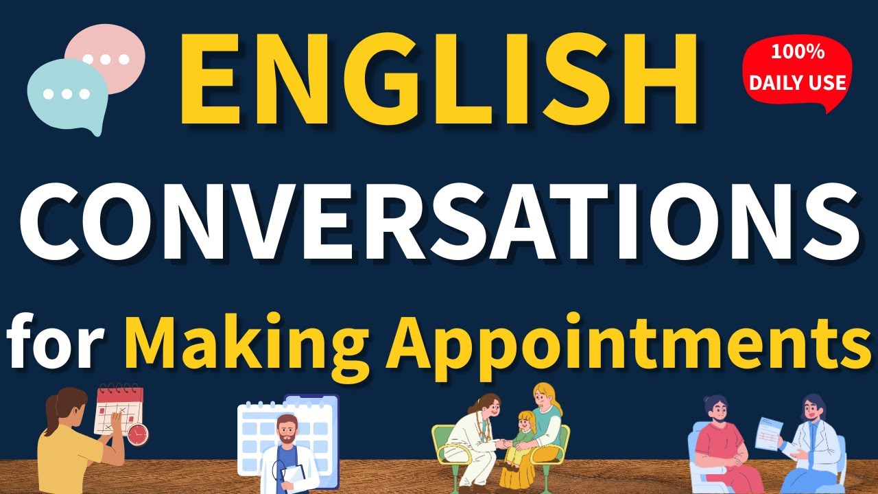 50 English conversations for making appointments | English listening ...