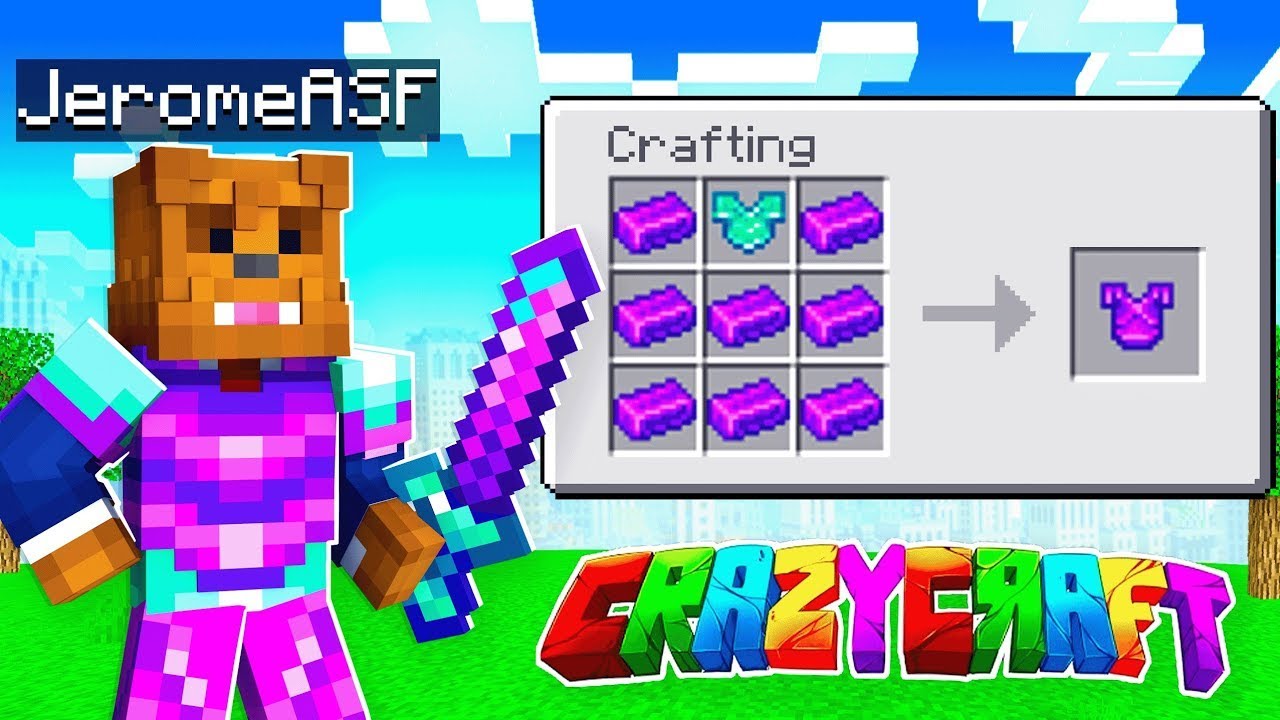 Crafting Unobtainium Armor In Minecraft Crazy Craft - YouTube