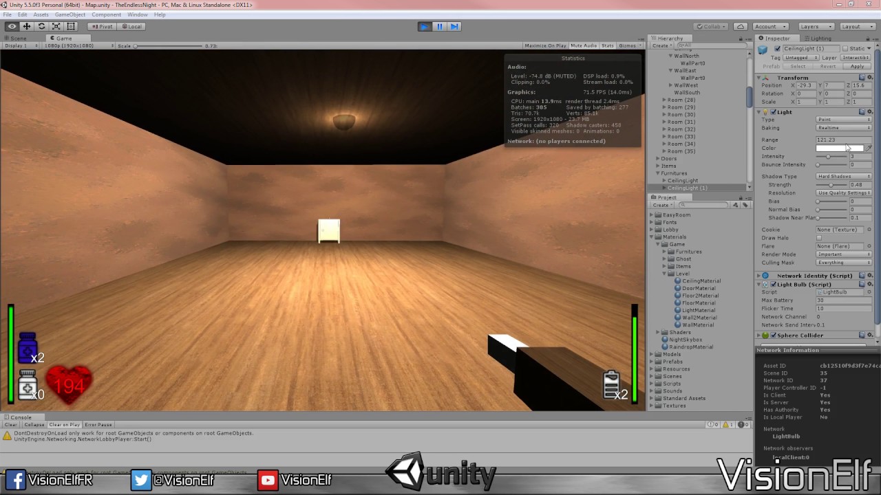 FR - Unity3D - The Endless Night - DevStream #17 - 1/1 - Les premiers ...