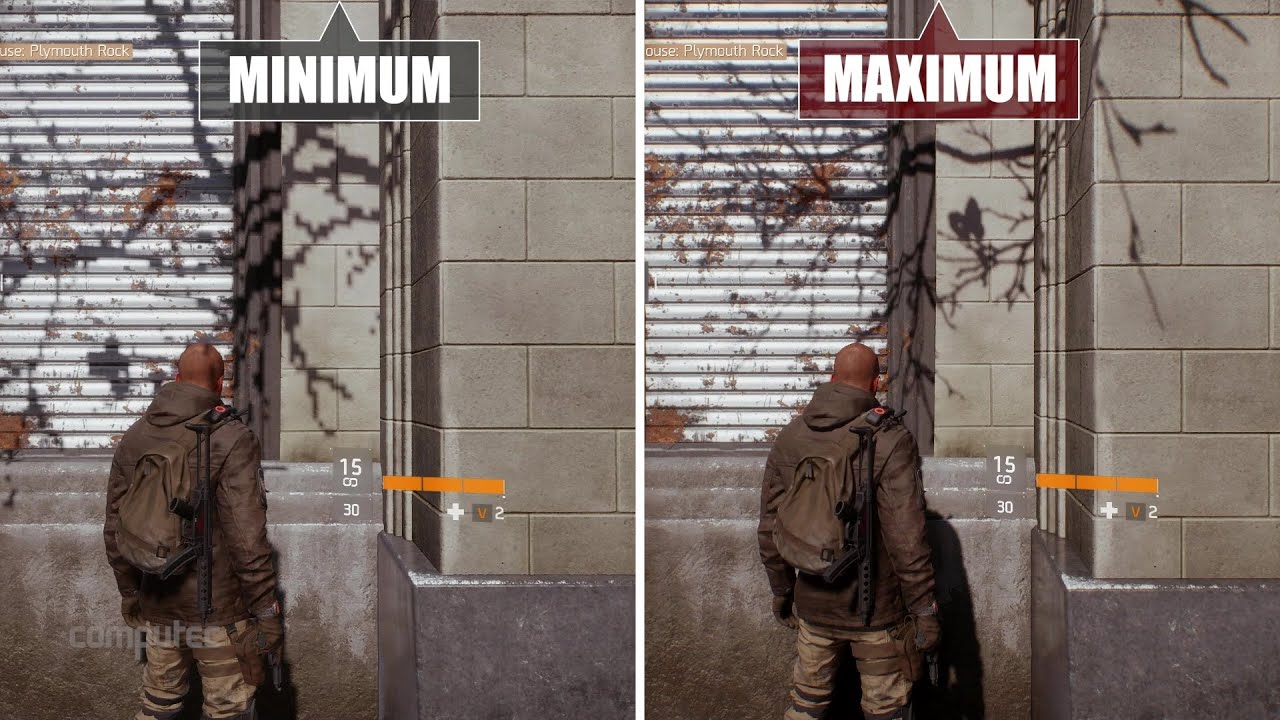 The Division PC Graphics comparison / Grafikvergleich | Minimum vs ...