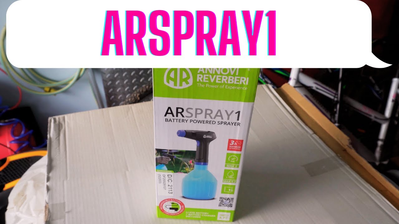 AR Spray 1 (electric sprayer) test - EN - YouTube