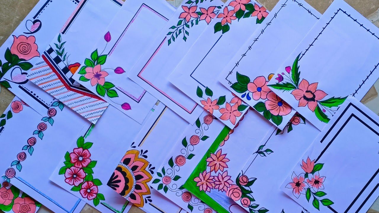 20 NEW BORDER DESIGNS /PROJECT WORK DESIGNS/DESIGN FOR PROJECT WORK ...