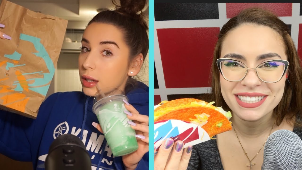 ASMR Taco Bell Mukbang With Celaine's ASMR - YouTube