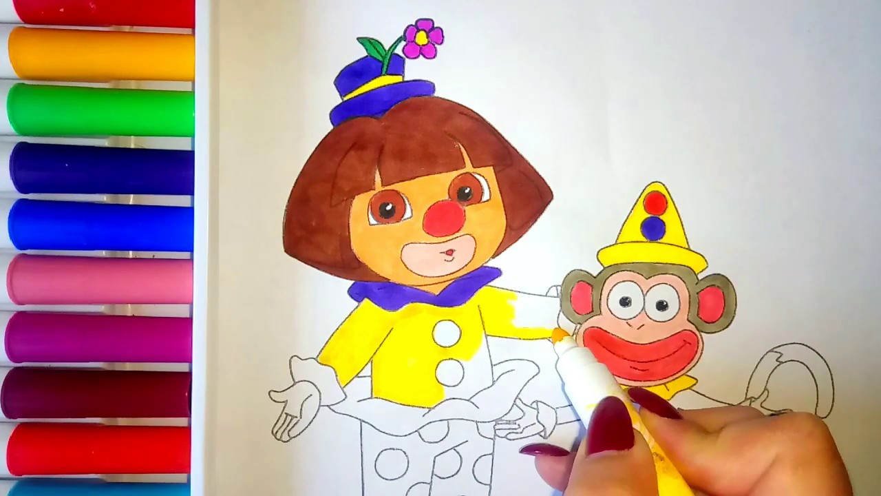 Dora the Explorer //Funny clowns // Весёлые клоуны - YouTube