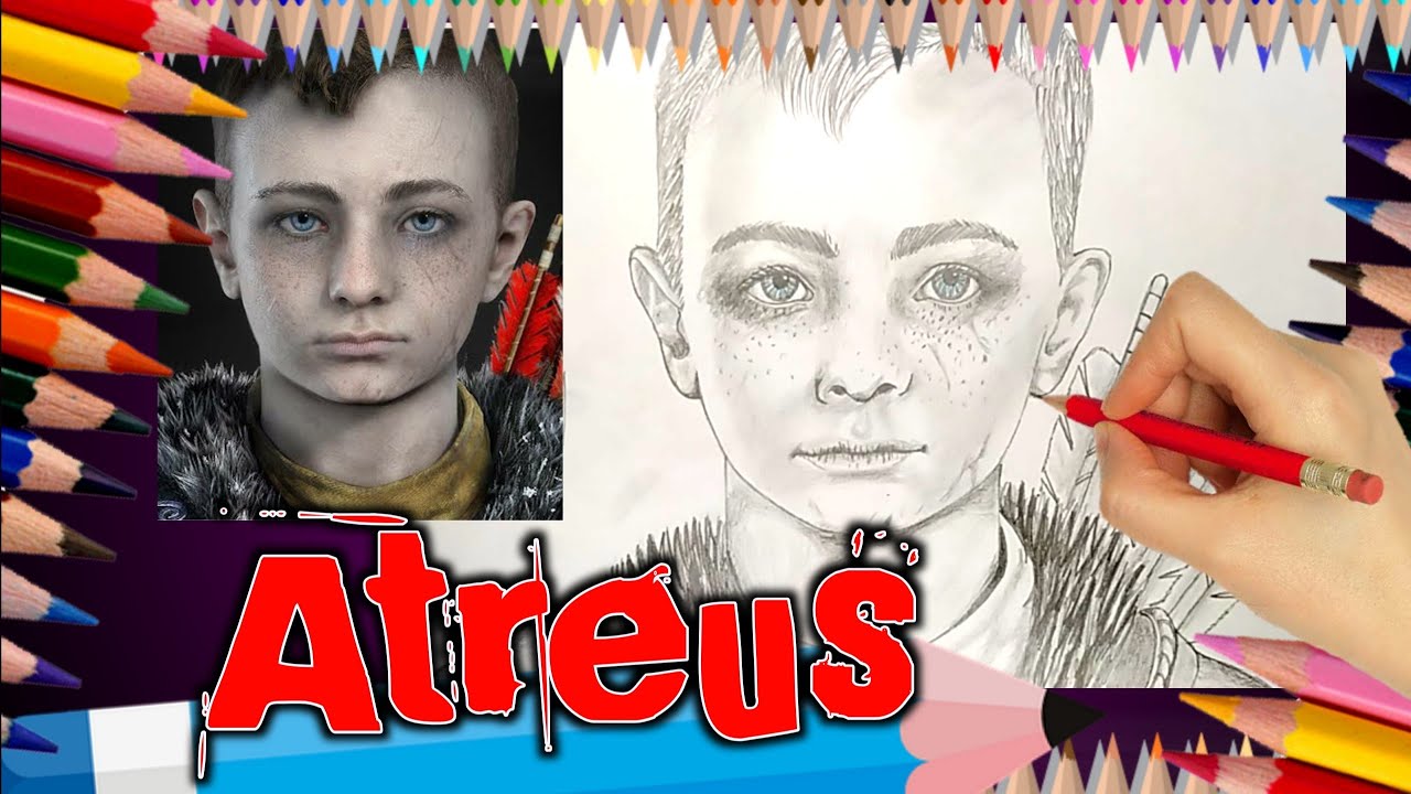 Como desenhar Atreus (God of War). Cómo dibujar a Atreus. How to draw ...